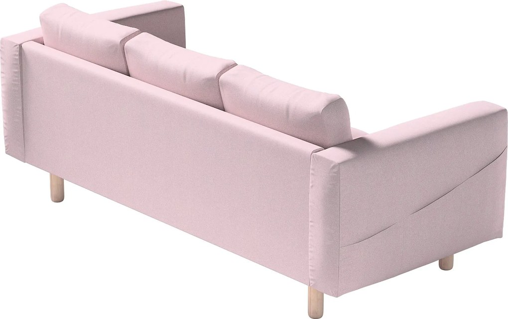 Potah na pohovku IKEA Norsborg 3-místná barva růžová látka pletený vzor