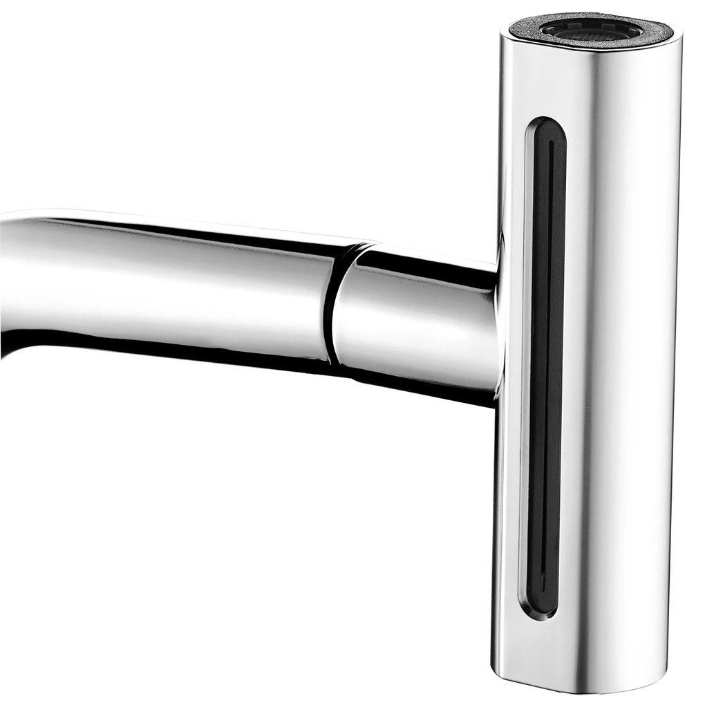 Invena Nelia, vysoká dřezová baterie, 4-funkční výtok, chromová, INV-BZ-34-001-A