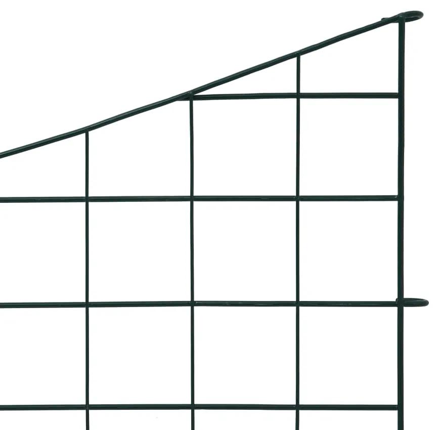 Zahradní plot s obloukem dolů 77,5 x 64 cm zelený,  146104