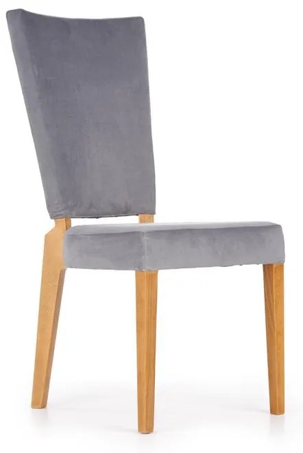 HALMAR ROIS židle dub medový/šedá