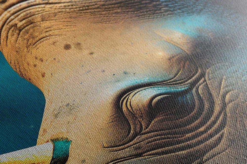 Obraz modro-zlatý nosorožec Varianta: 40x60