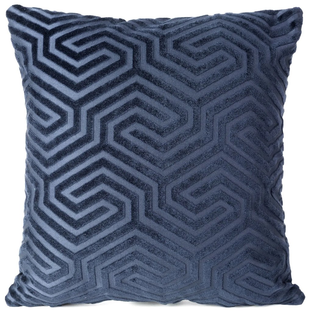 DEKORAČNÍ POVLAK NA POLŠTÁŘ PIERRE CARDIN INGA 40X40 CM NÁMOŘNICKÁ MODRÁ