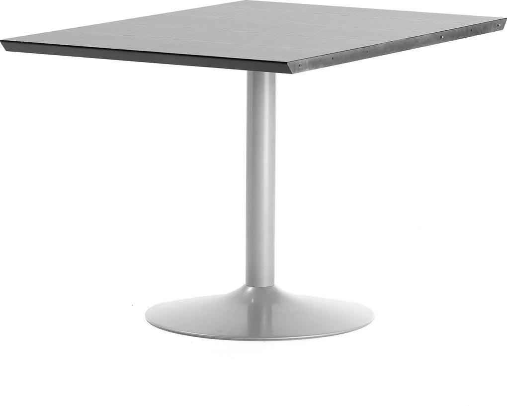 AJ Produkty Jednací stůl Avery, rozšiřující díl, 1200x800 mm, HPL, černá,hliníkově šedá