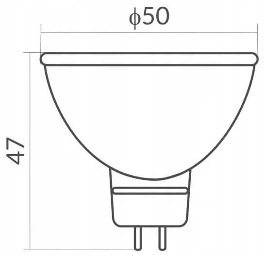 ECOLIGHT LED žárovka MR16 12V 8W neutrální bílá