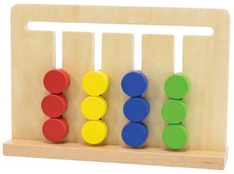 Dřevěná edukativní hra Viga 44707 Barvy a tvary