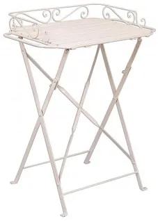 Odkládací stolek v bílé barvě 2414