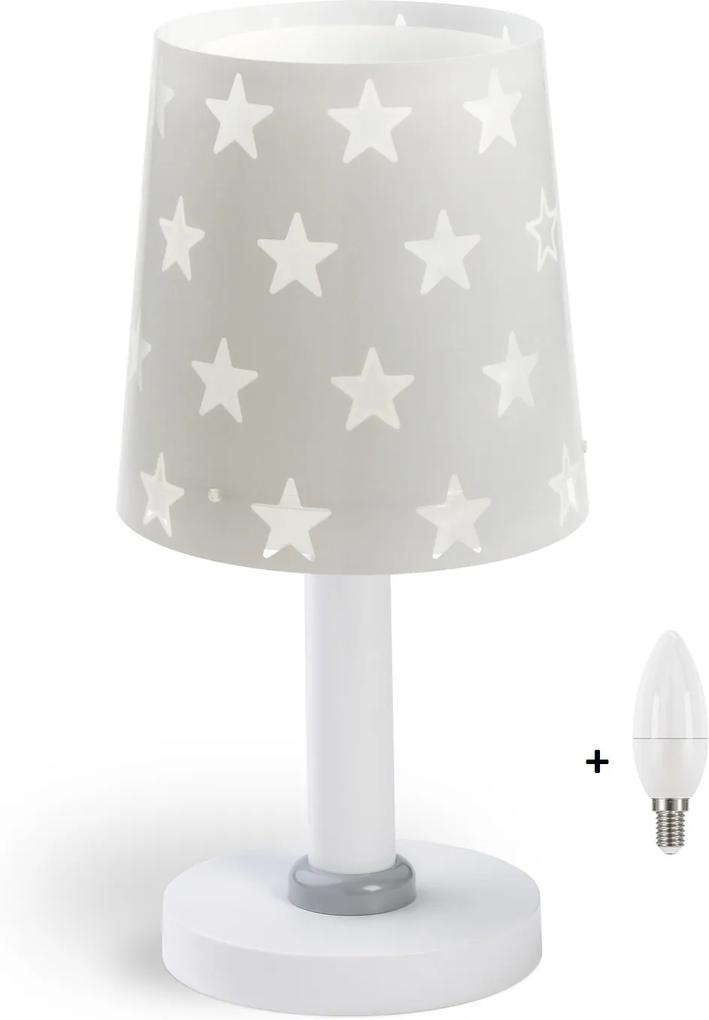 Dalber 81211E STARS - Dětská stolní lampička s hvězdami + Dárek LED žárovka