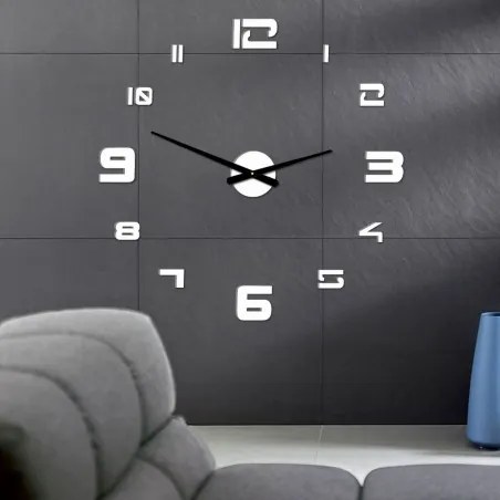 Nástěnné hodiny samolepicí velké Moderní hodiny | SENTOP 12P021 PLEXI 2D