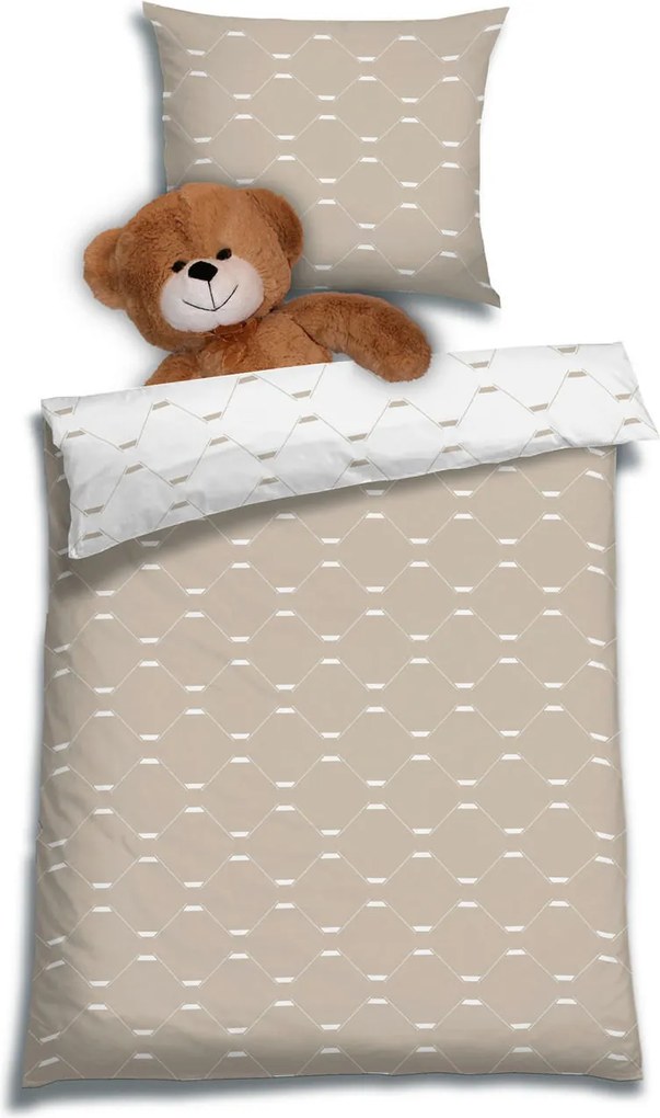 XXXLutz POVLEČENÍ, renforcé, béžová, 100/135 cm Florella - Povlečení - 004388009501