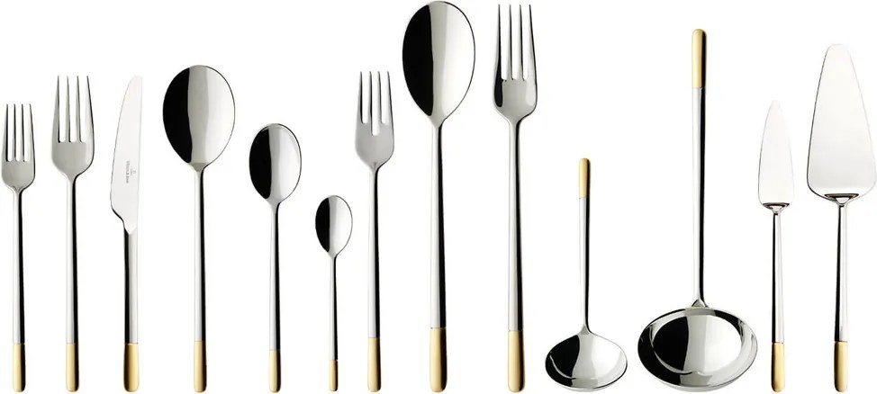 Villeroy&Boch Ella částečně zlacená příborová sada 113 ks Lunch 490 x 340 x 180 mm