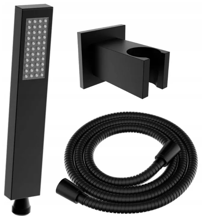 Mexen příslušenství - podomítkový 1-bodový ruční sprchový set R-02, černý, 785006050-70