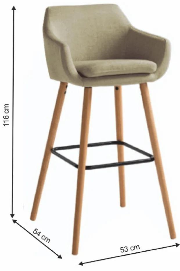 Barová židle Tahira (béžová). 744905