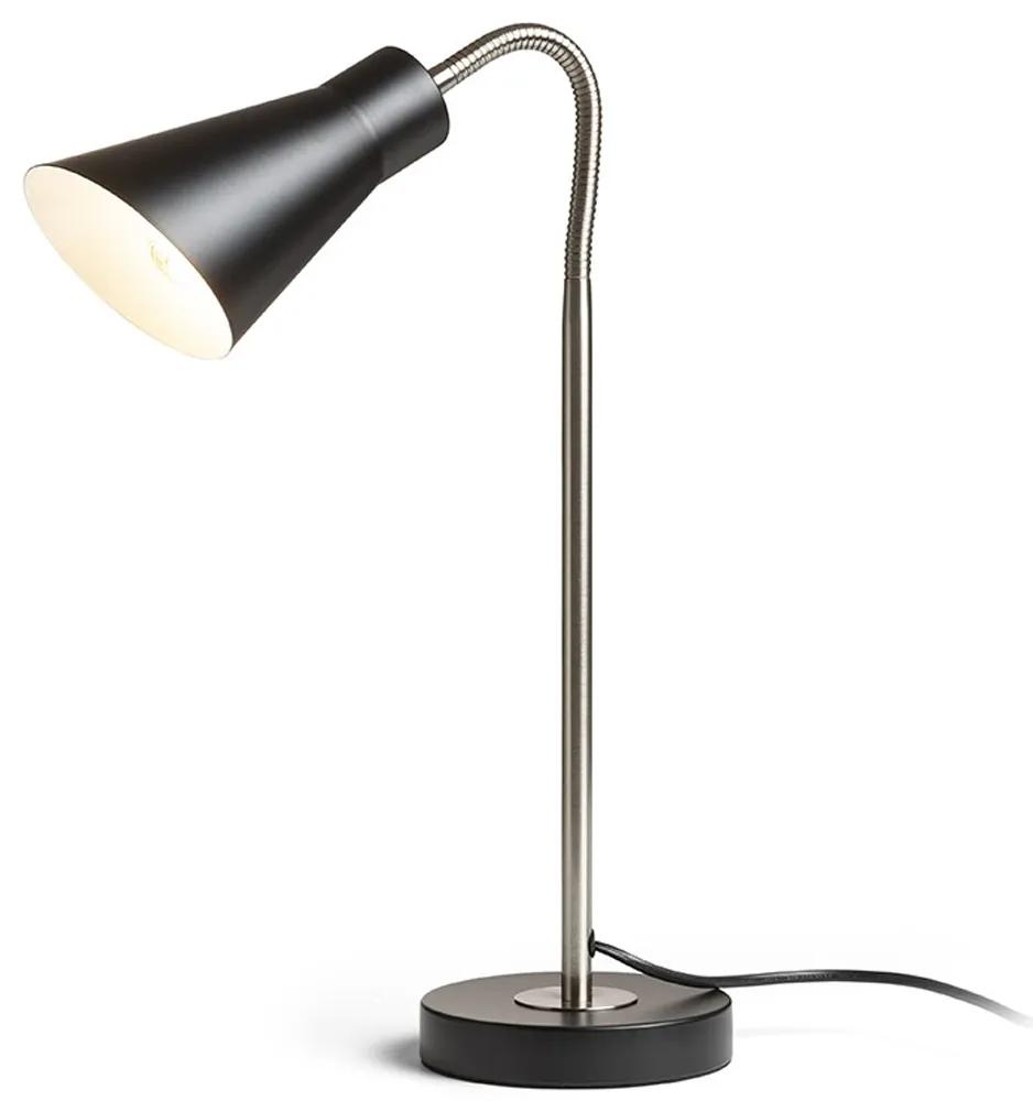 Rendl R13906 stolní lampa ANIKA, matná černá, matný nikl, E27, 47,6cm