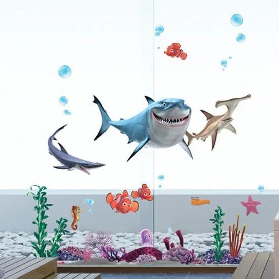 Živá Zeď Samolepka Hledá se Nemo, Žraloci