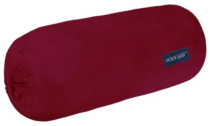 SCANquilt napínací prostěradlo JERSEY SOFT tmavě červená výška matrace do 30 cm 160 x 200 cm