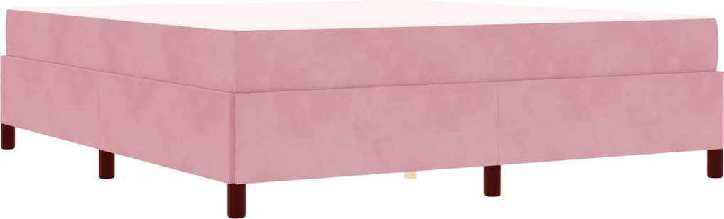 Rám postele Růžová 180 x 200 cm textil 3399083
