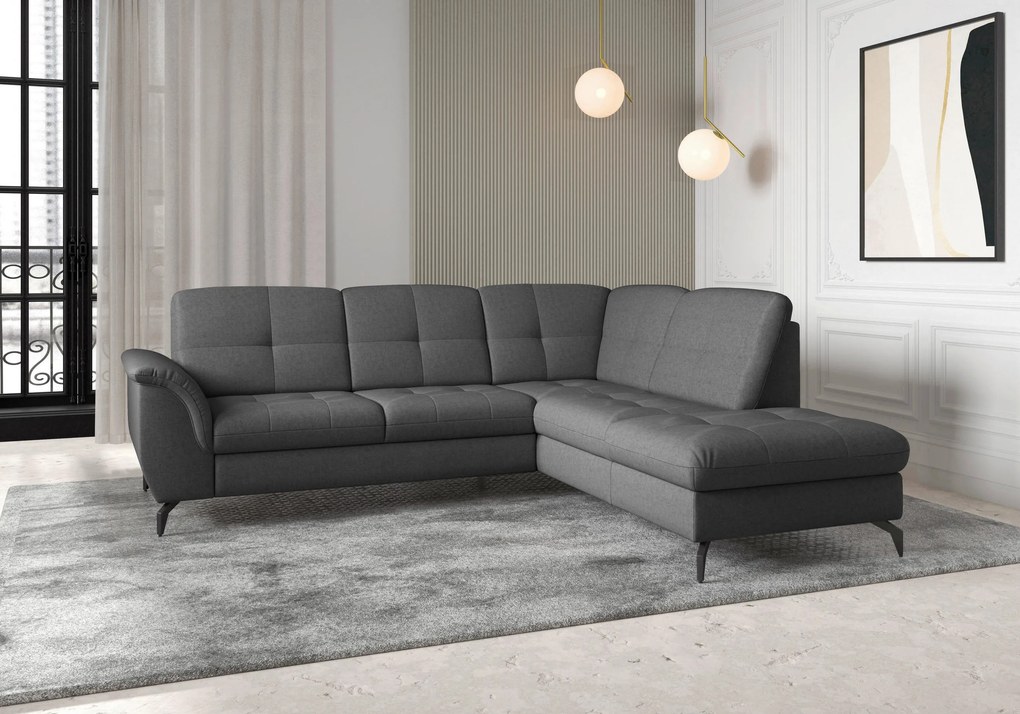 XXXLutz ROHOVÁ SEDAČKA, textil, tmavě šedá Sit & More - Sedací soupravy - 00014401331Y