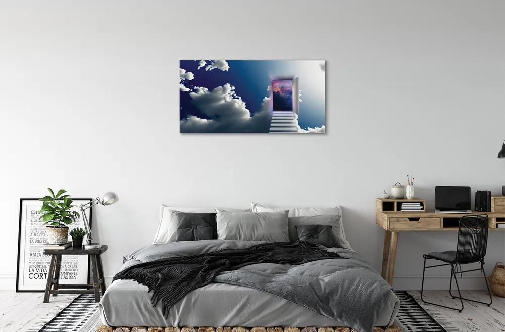 Obrazy na plátně Sky schody eye 140x70 cm