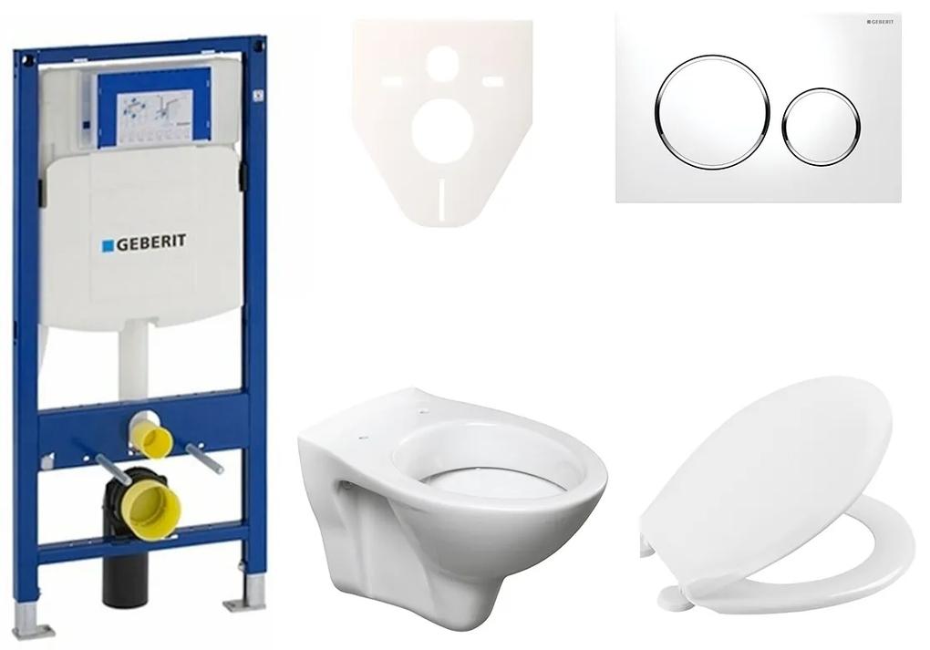 Cenově zvýhodněný závěsný WC set Geberit do lehkých stěn / předstěnová montáž+ WC S-Line S-line Pro 111.300.00.5NR4