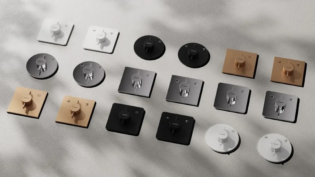 Hansgrohe DuoTurn E, baterie pod omítku pro 2 spotřebiče, kartáčovaný bronz, HAN-75417140
