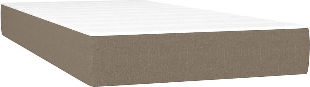 Box spring postel s matrací taupe 120x190 cm textil 3270366