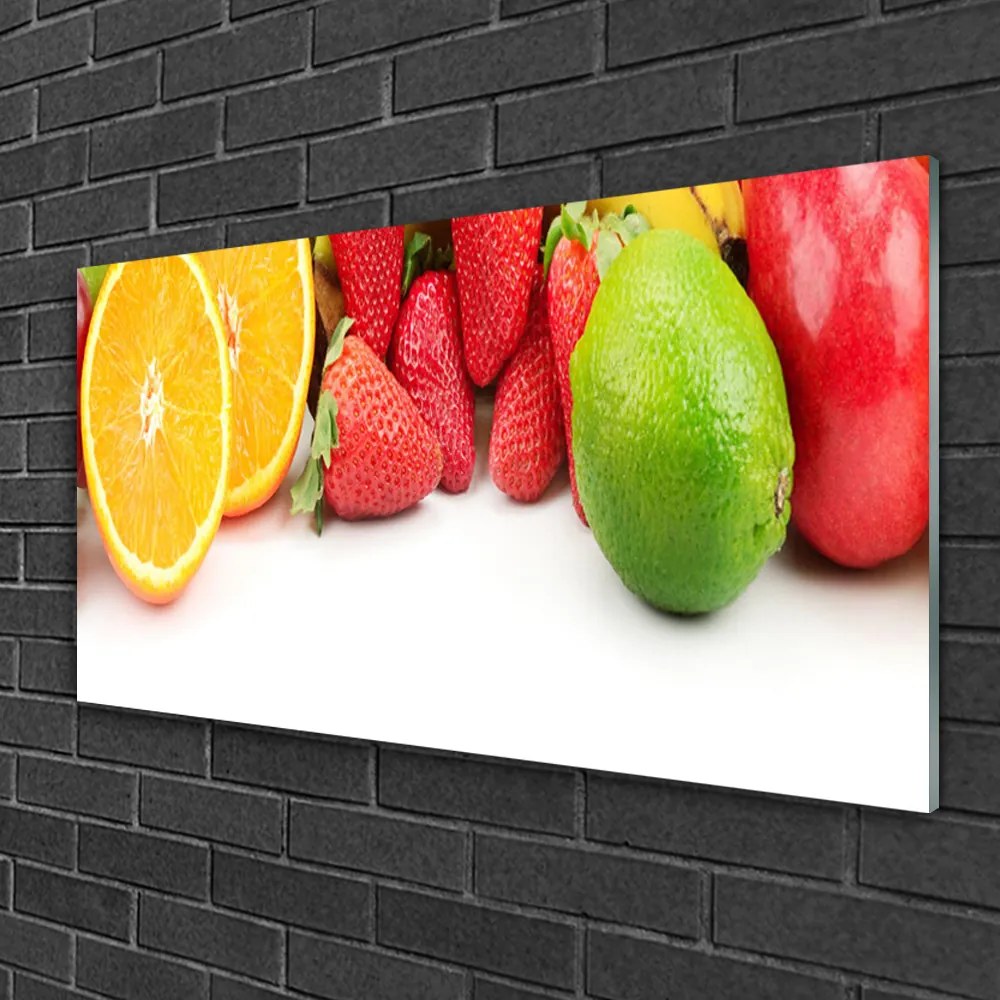 Obraz na skle Ovoce Kuchyně 120x60 cm