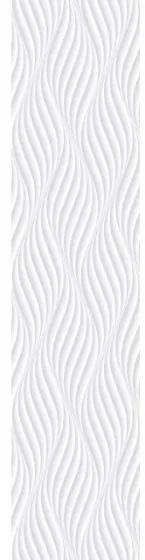 DS-016 Samolepící tapeta VLNOVKY - samolepící dekorační pás| 60 x 260 cm | šedá, bílá