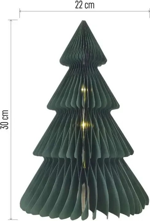 EMOS LED papírový strom se stojánkem 30cm DCAW21