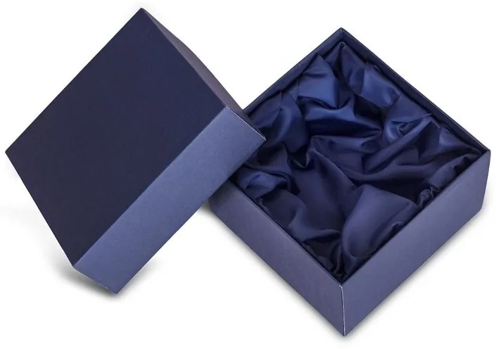 Bohemia Crystal Ručně broušená mísa Lotos Modrá 305mm
