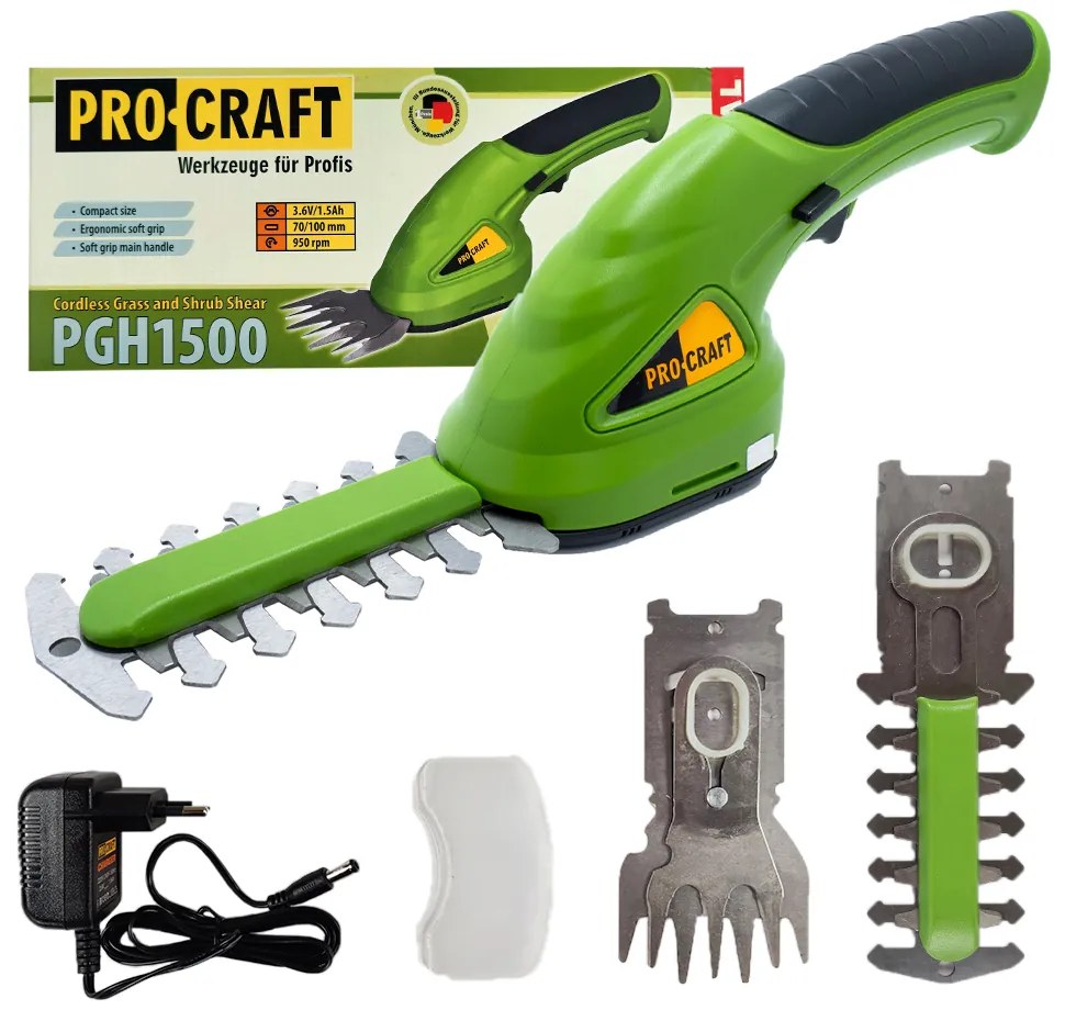 Aku nůžky na trávu Procraft PGH1500 | PGH1500