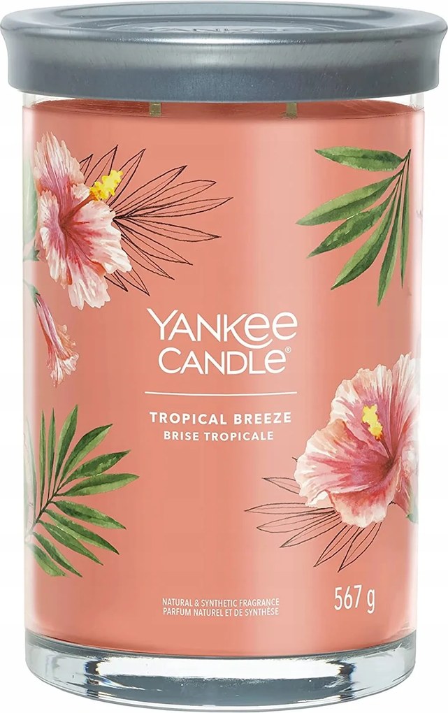 Yankee Candle vonná svíčka Tumbler ve skle velká Tropical Breeze 567g
