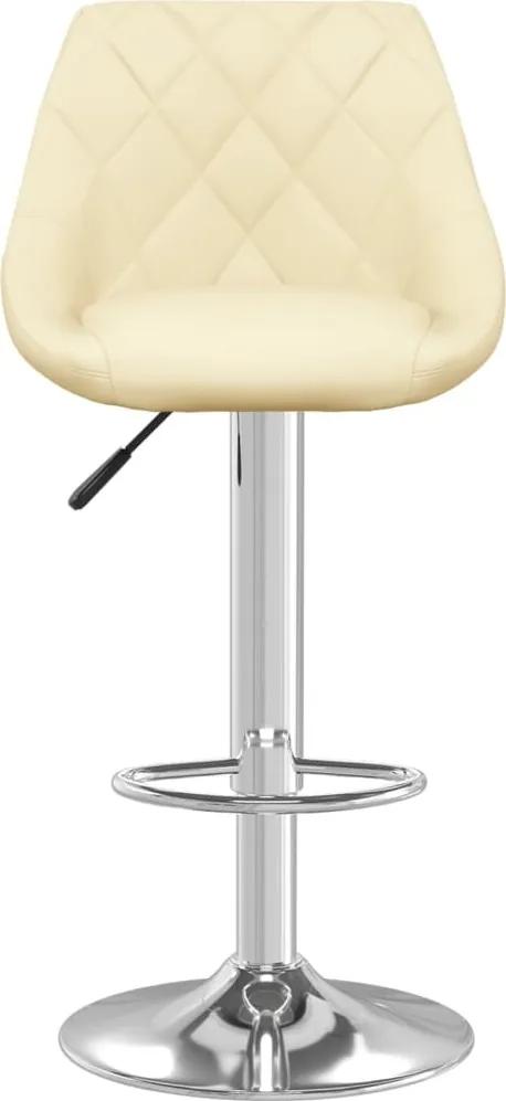 vidaXL Barové stoličky 2 ks umělá kůže [335188] Barva: krémová