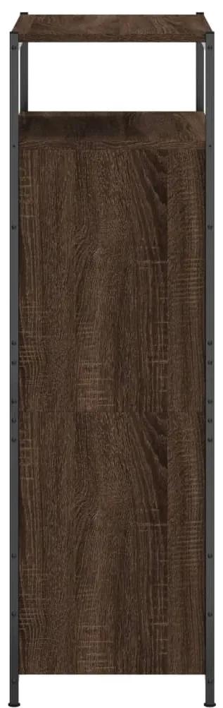 Botník hnědý dub 60 x 34 x 112 cm kompozitní dřevo