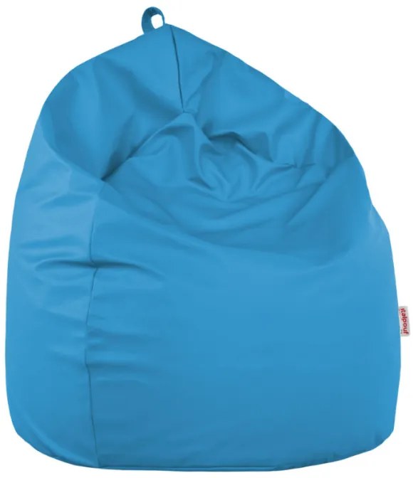 Sedací pytel SAKO blankytný modrý ekokůže