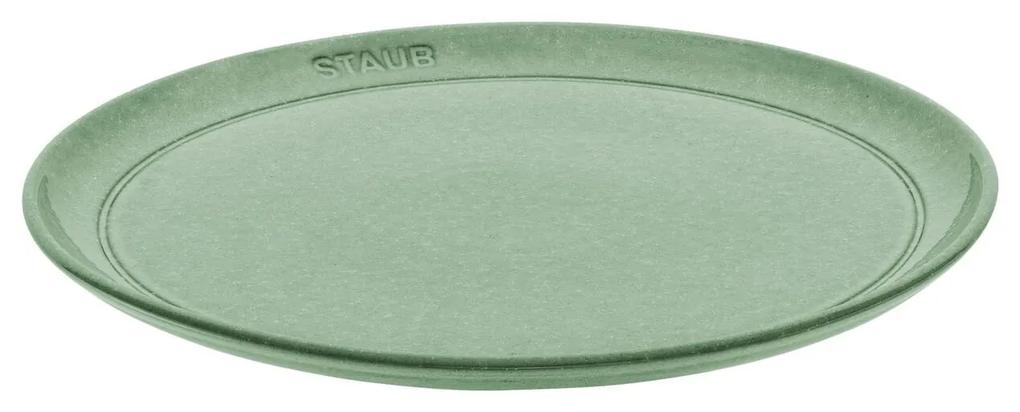 Staub keramický talíř 26 cm, šalvějově zelená, 40508-182