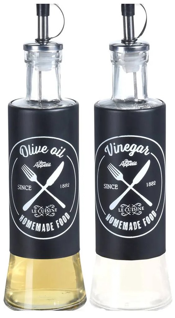 Skleněná láhev na olej/ocet Morgan 300 ml sada 2ks