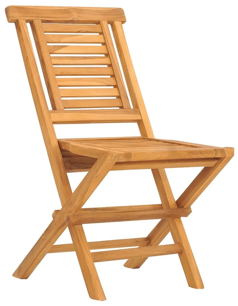 Skládací zahradní židle 8 ks 47x63x90 cm masivní teakové dřevo,  3155048