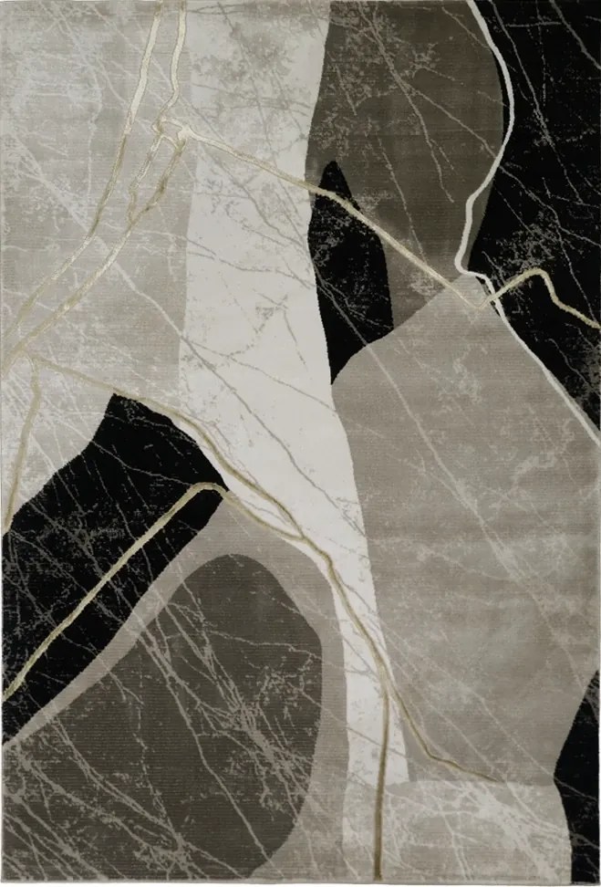 BE Koberec Gloria 3671 GOLD - béžově hnědý obdélníkový Rozměr: 60x100 cm