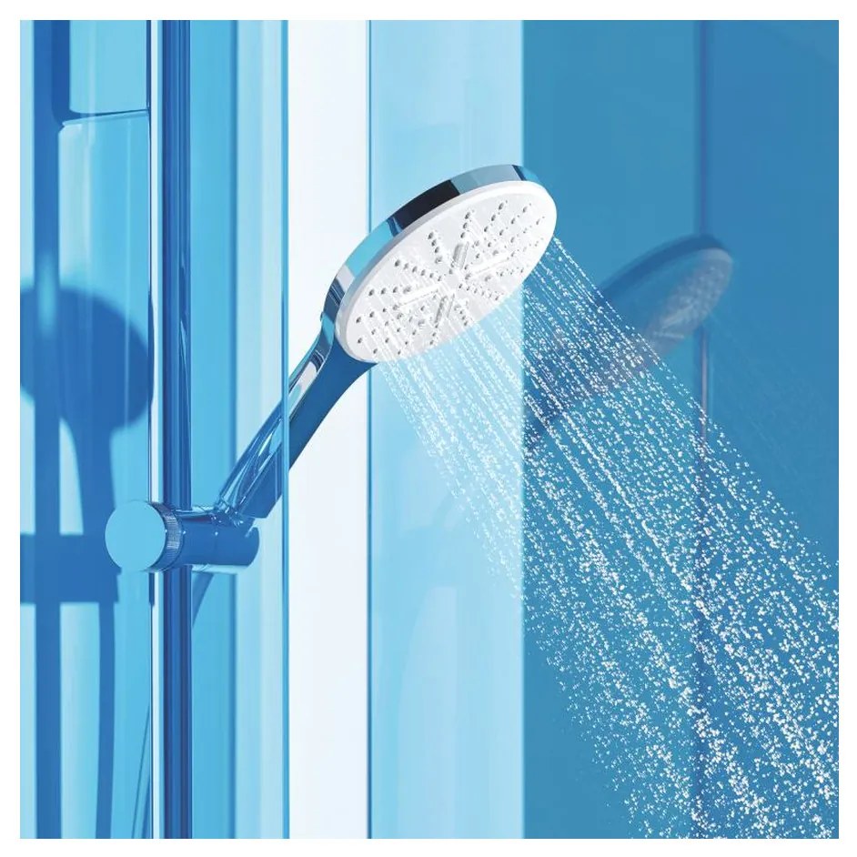 Grohe Rainshower SmartActive 130 - Sprchový set s tyčí 900 mm a se 3 proudy, měsíční bílá 26578LS0