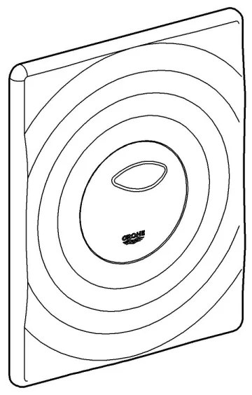 GROHE 42302SH0 - Splachovací tlačítko SURF 156 × 197 mm bílá