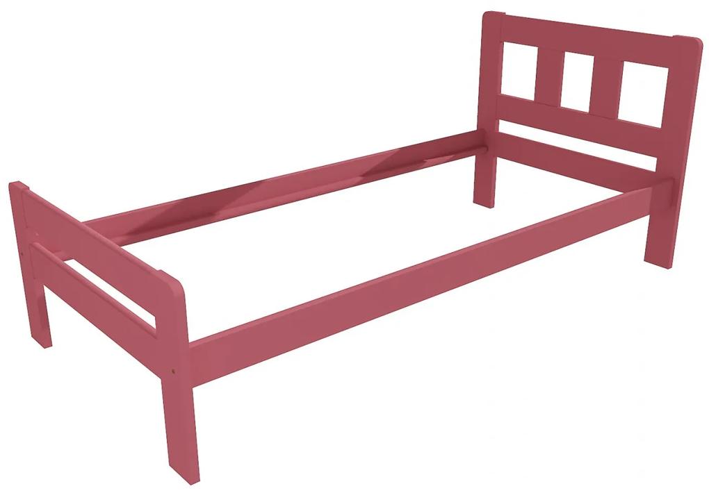 Jednolůžková postel VMK010C (Barva dřeva: barva růžová, Rozměr: 100 x 200 cm)