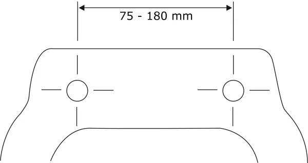 WENKO 22415100-Toaletní sedátko HABOS 46x36 cm bílá/stříbrná