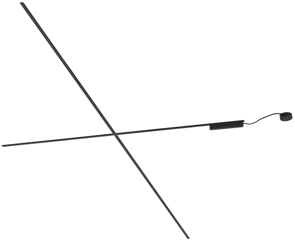 Moderní kolejnicový systém černý 1-fázový 600 cm - Magnetic