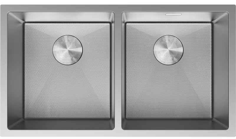 Mexen Binox nerezový dřez 2-komorový 800 x 450 mm, inox HC - 6421802000-01HC