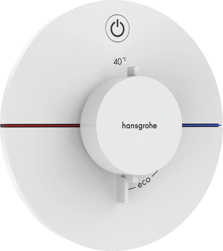 Hansgrohe ShowerSelect Comfort S, termostat pod omítku pro 1 spotřebič, bílá matná, HAN-15553700
