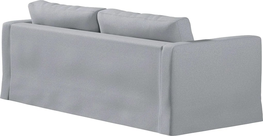 Potah na pohovku IKEA Karlstad 3-místná, nerozkládací, dlouhý barva šedá látka pletený vzor