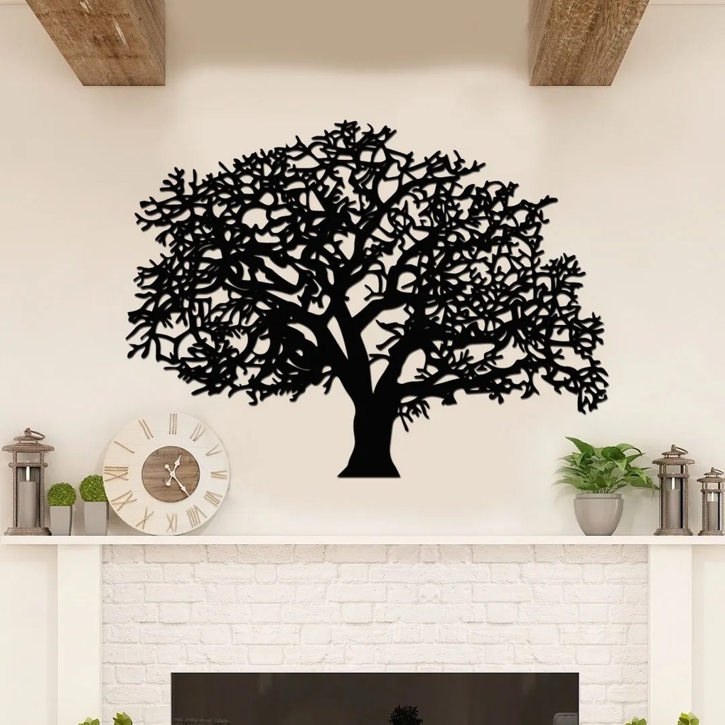 dřevo života Strom života na zeď XXL Rozměry (cm): 60x45, Barevný vzor: Bílá