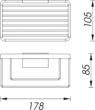 Nimco Drátěná police KIBO černá -