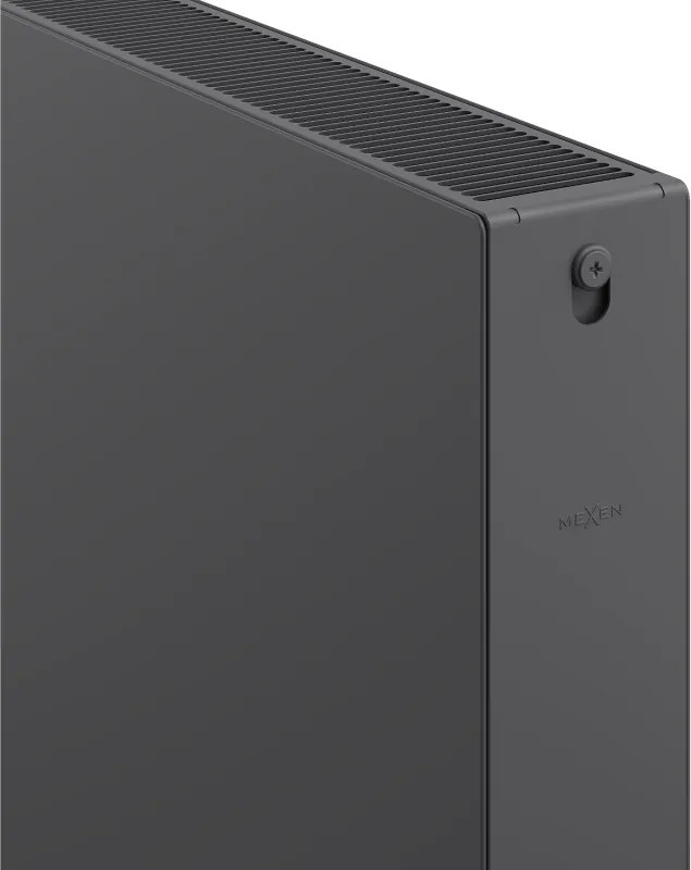 Mexen CF22, plochý panelový radiátor 600 x 1300 mm, boční připojení, 2057 W, antracitová, W422F-060-130-66