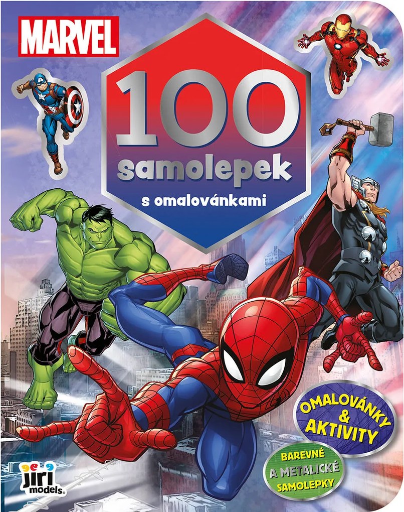 _Ostatní 1_ JIRI MODELS 100 samolepek s omalovánkami Marvel hrdinové 8